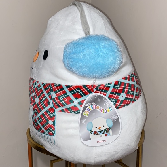 Squishmallows | Toys | Rare 6 Manny The Snowman Squishmallow Christmas ...